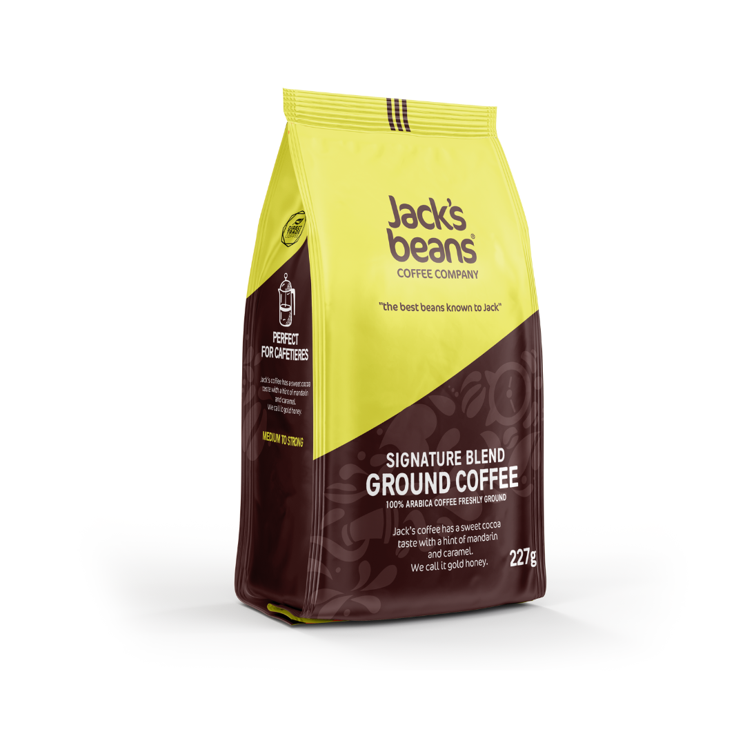 Signature Blend Ground Coffee 227g – Jack's Beans